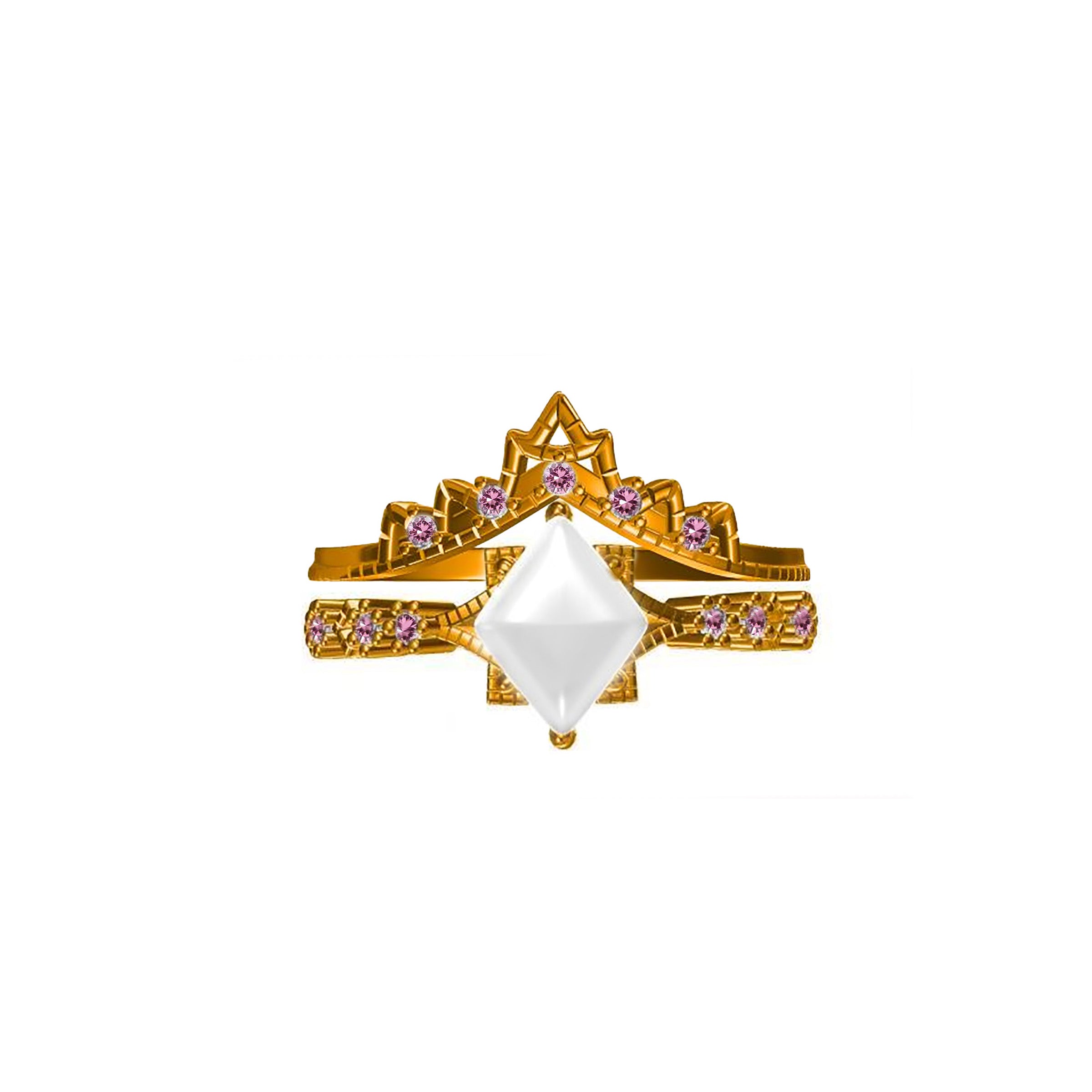 Celestial Whisper Gold Breastmilk Ring - Love Unbound – Love Catcher